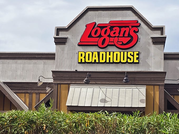 Logan's bold signage promises big flavors and bigger portions – roadhouse dining at its finest.