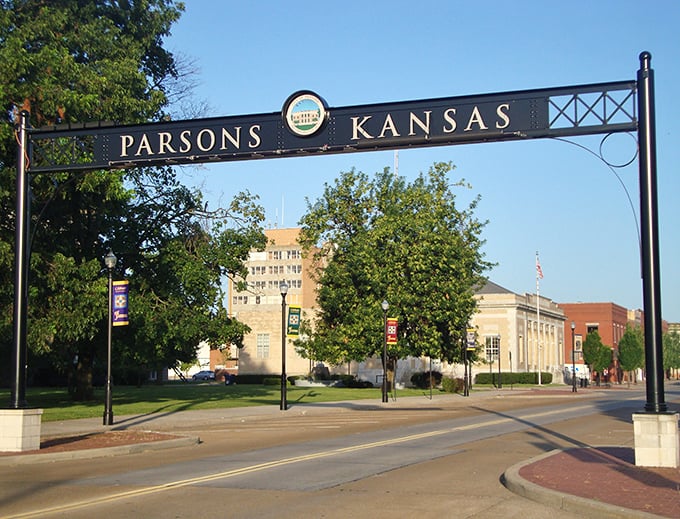 Welcome to Parsons! That archway isn't just decorative—it's the gateway to retirement-friendly living where Social Security goes the distance.