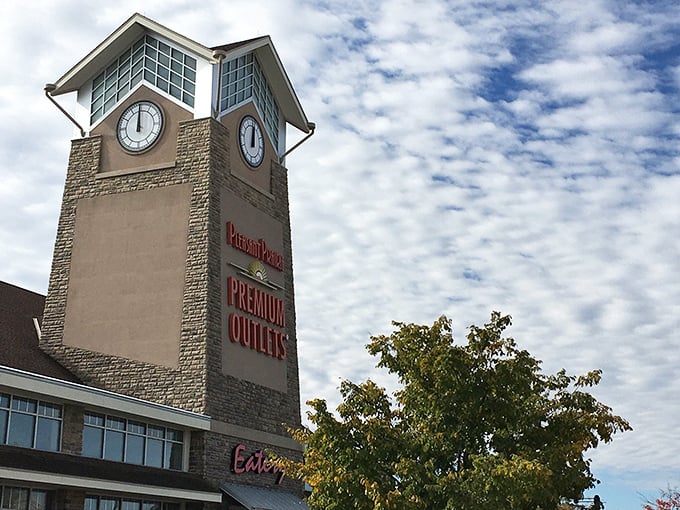 Pleasant Prairie's clock tower isn't just keeping time—it's counting down to your next amazing deal.