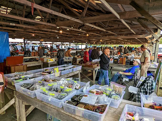 Under rustic wooden beams, Renninger's vendors display their wares like museum curators – except everything here is for sale!