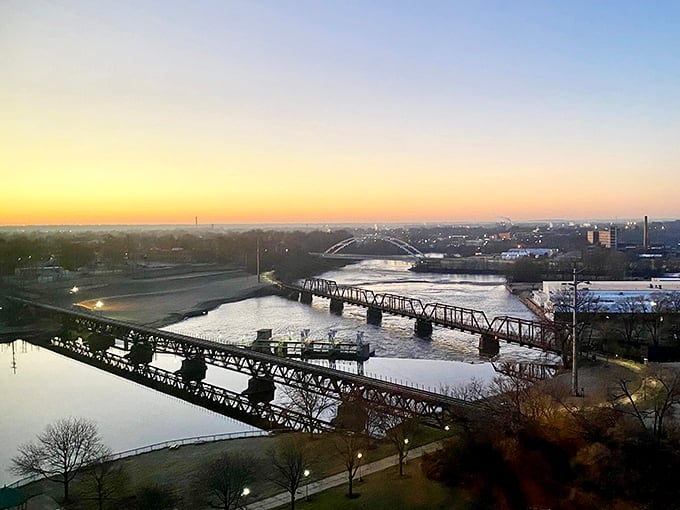 Rockford's bridges span the Rock River like architectural poetry, connecting neighborhoods while offering sunset views worth the drive alone.