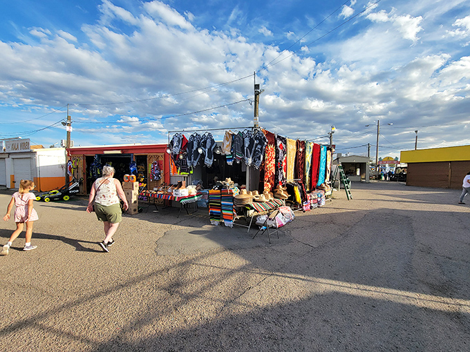 Desert shopping at its finest, where vendors create shade-covered havens filled with everything your heart didn't know it wanted.