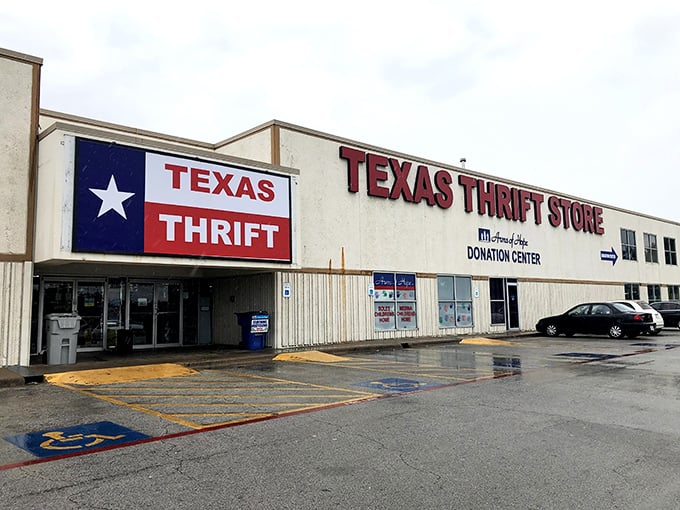 Texas Thrift Store proudly displays its Lone Star heritage – a cathedral of secondhand finds where your wallet can take a much-needed vacation.