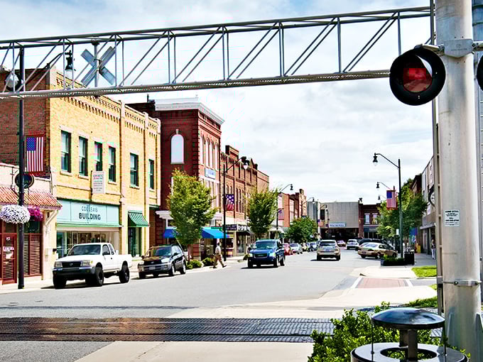 Picture-perfect downtown Asheboro stretches invitingly, where every storefront holds promise for budget-conscious retirees.