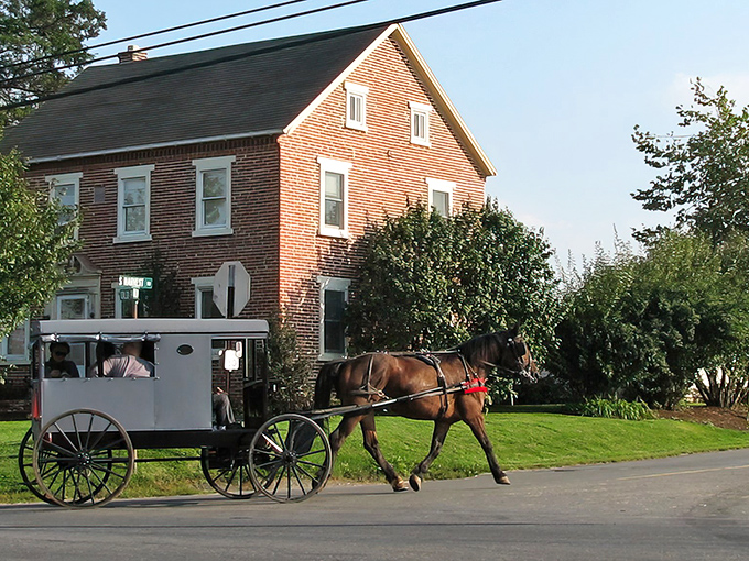Home sweet home! This Bird-in-Hand buggy scene could be straight from "Witness"—minus Harrison Ford but with all the authentic charm.