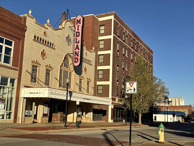 Brick facades and vintage storefronts line Coffeyville's main drag – a living museum where bargains are the main attraction.