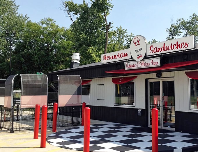 Don Juan V's: Summer or winter, this cheerful red-trimmed sandwich shop stands ready to introduce your palate to Peru's greatest hits.