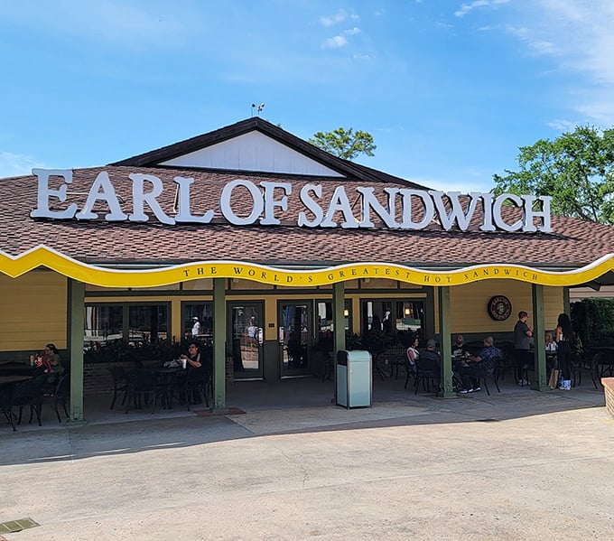 "The World's Greatest Hot Sandwich" isn't just a slogan – it's a challenge accepted and conquered daily under this yellow-trimmed roof.