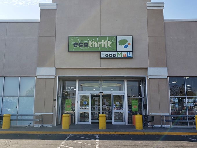 That green sign isn't just about the name—it's about keeping treasures out of landfills.