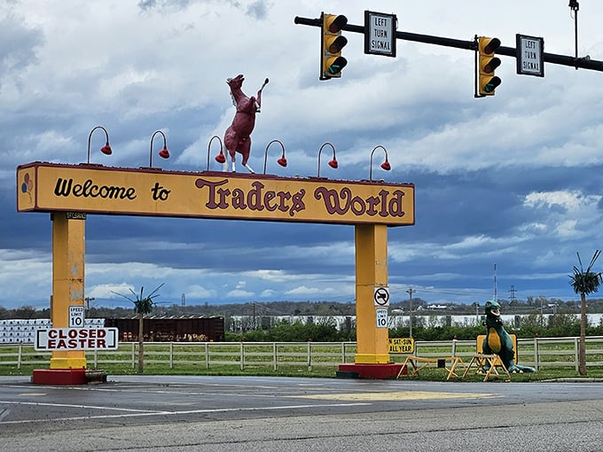 That welcoming entrance sign practically waves you in – like a friendly neighbor inviting you over for coffee.