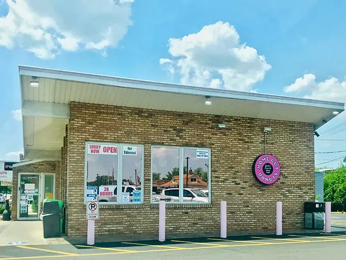 Summer sunshine highlights Home Cut Donuts' straightforward charm. This place doesn't need fancy decor when the donuts speak for themselves.