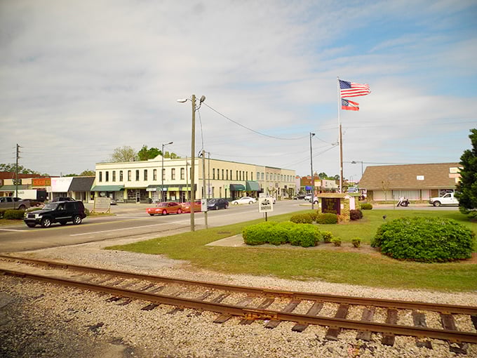 Those railroad tracks have been watching over this town longer than most of us have been alive. 