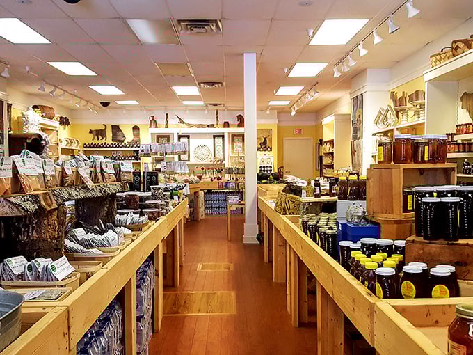 This isn't just a country store – it's a treasure trove of local delicacies where jars of Georgia goodness line wooden shelves like edible works of art.