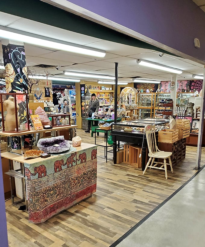 Crystal geodes and elephant-adorned tables? This vendor's eclectic collection proves that one person's "what is that?" becomes another's "I need that!"
