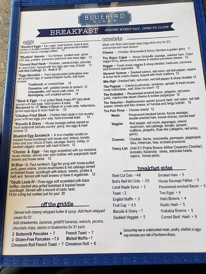 This isn't just a menu—it's a roadmap to happiness. The "Oeufs Louis IV" isn't pretentious; it's permission to eat like royalty.