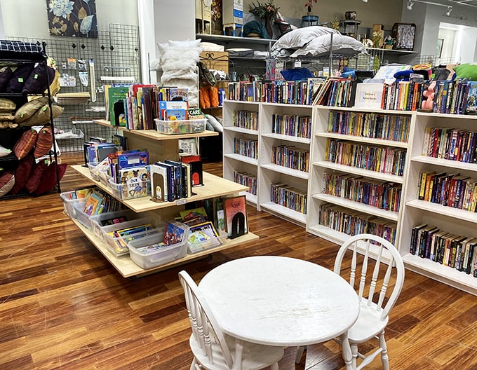 The book section rivals small libraries, with enough reading material to survive both Chicago winters and Cubs losing streaks.