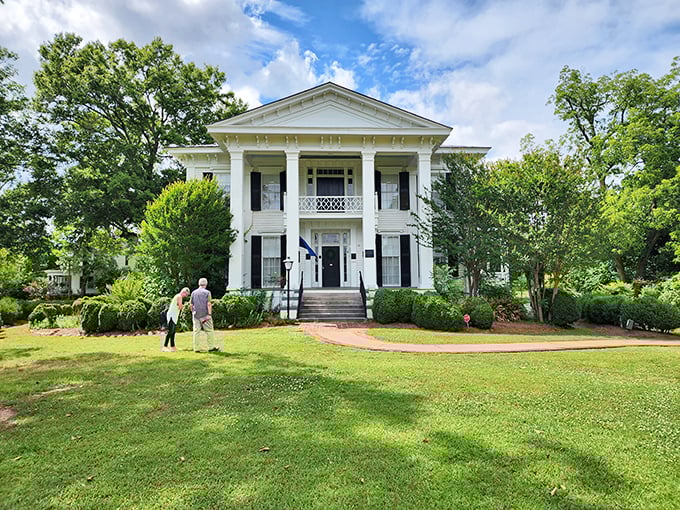 The Burt-Stark Mansion isn't just pretty columns and Southern grandeur—it's where history happened, complete with a lawn perfect for contemplating life's big questions.