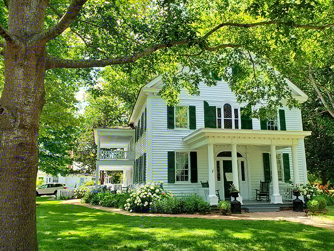 The Calvin B. Taylor House stands as Berlin's grand dame, her white clapboard and rocking chair porch practically begging you to sit a spell with a glass of sweet tea.