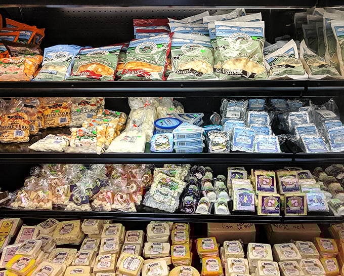 Wisconsin's dairy prowess on full display! These aren't just cheeses—they're edible works of art waiting to transform your next sandwich into a masterpiece.