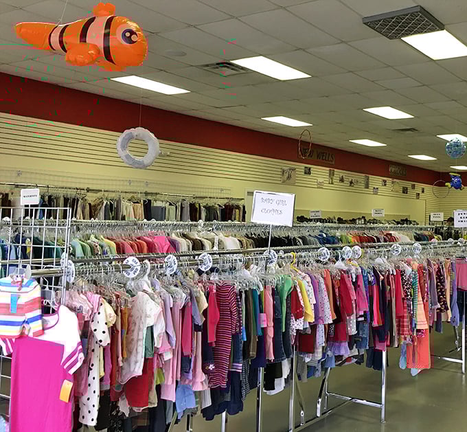 Kids' clothes galore – because children grow faster than your herbs on the windowsill ever will.
