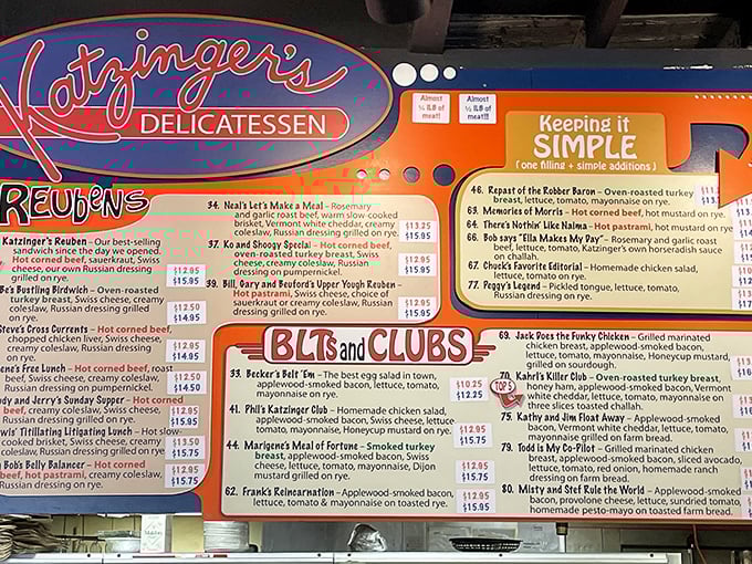 The menu board—a colorful roadmap to sandwich nirvana. Choosing just one is like picking a favorite child, nearly impossible but deliciously necessary.