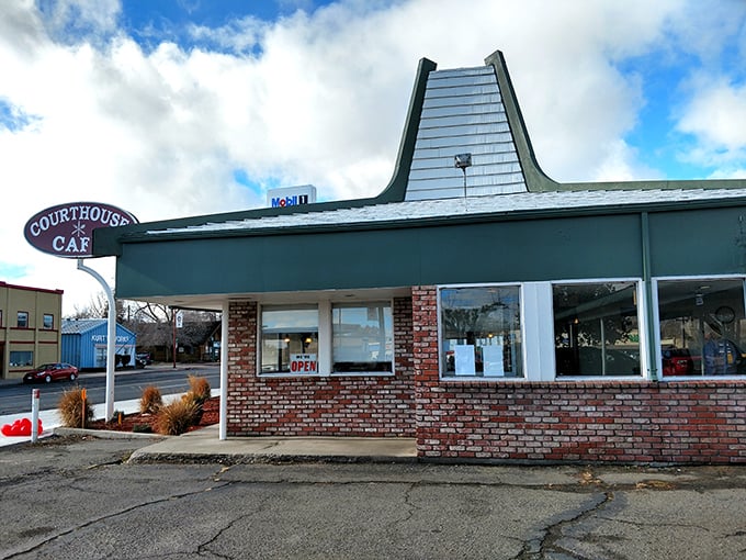 The Courthouse Cafe's distinctive mid-century architecture looks like it was plucked from "The Jetsons" – serving up nostalgia with a side of home fries.