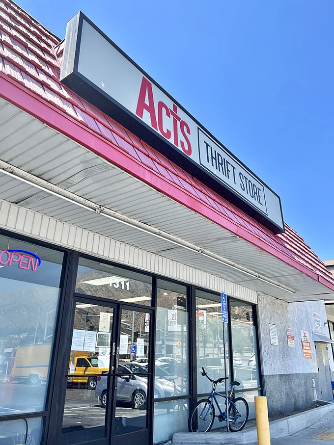 That distinctive red signage against the blue California sky—like a superhero emblem for the budget-conscious shopper.