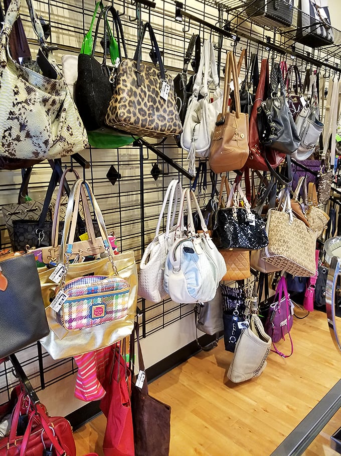 Handbag heaven isn't a myth—it's hanging right here with enough options to make even the most decisive shopper pause for a strategic reassessment.