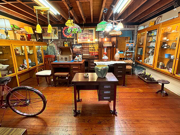 Wooden floors that creak with stories, exposed beam ceilings, and vintage lighting that makes Instagram filters unnecessary. Time travel never looked this good.