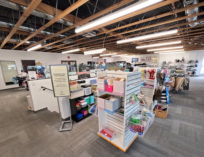 Clean, organized aisles make treasure hunting feel civilized – no dusty attic vibes here, just pure shopping bliss.