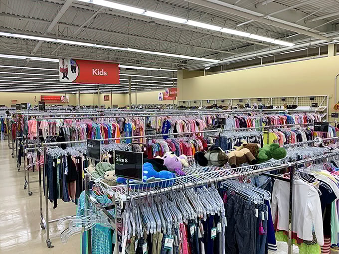 The kids' section: where tiny fashionistas can build wardrobes that grow faster than they do, at prices parents actually celebrate.
