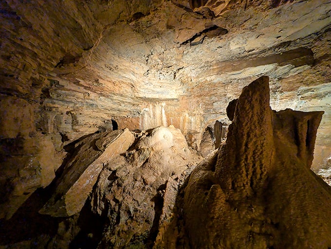 Lincoln Caverns reveals nature's underground art gallery, where stalactites and stalagmites have been slowly crafting masterpieces for millions of years.