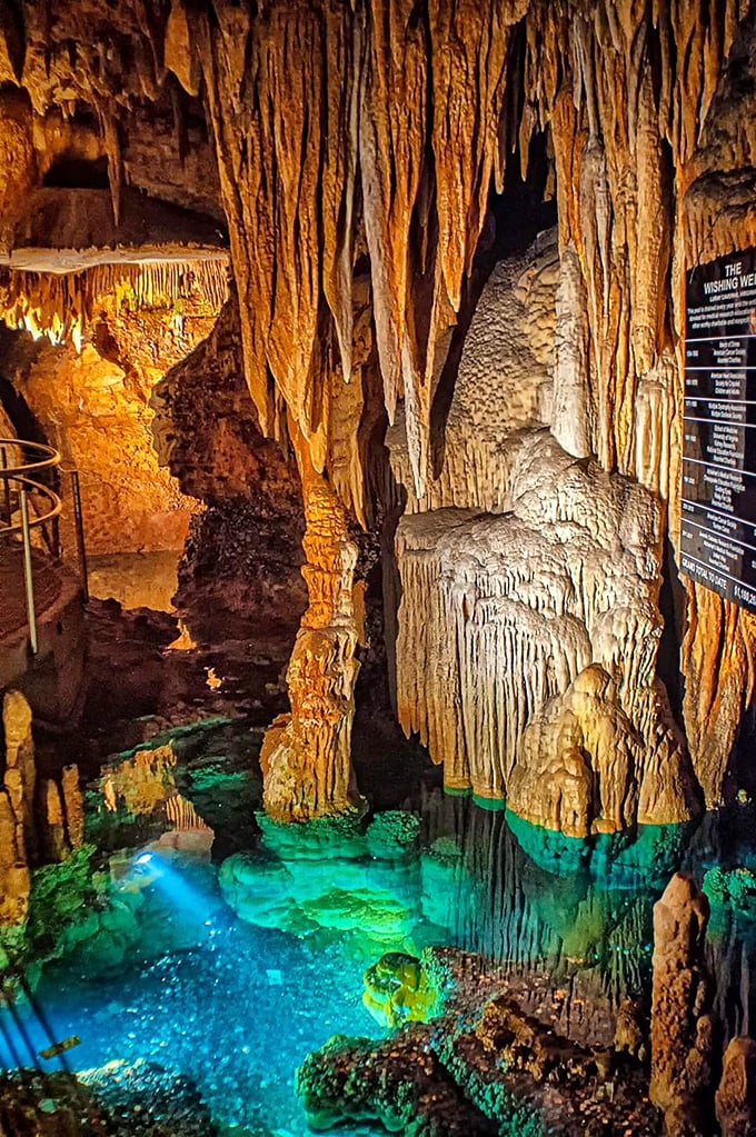 Inside Luray Caverns, Mother Nature shows off her interior design skills with stalactites and stalagmites that make your kitchen renovation look decidedly unambitious.