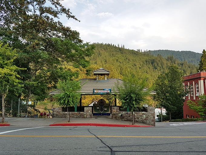 The Dunsmuir Fountain House, where architecture meets nature. Like finding an elegant Victorian aunt comfortably settled among pine trees.