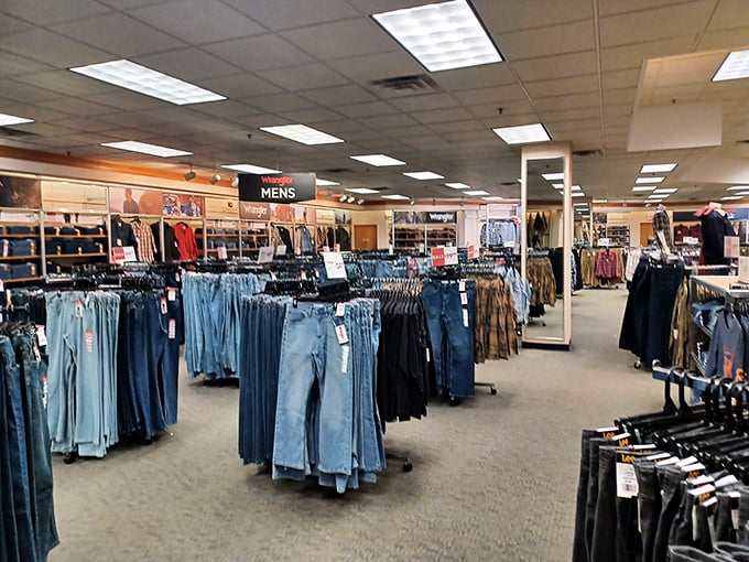 Denim paradise awaits at every turn. The real challenge isn't finding jeans—it's remembering which ones you already own.