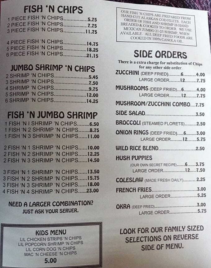 A menu that cuts right to the chase—no flowery descriptions needed when the seafood speaks for itself. Decision paralysis has never been so delicious.