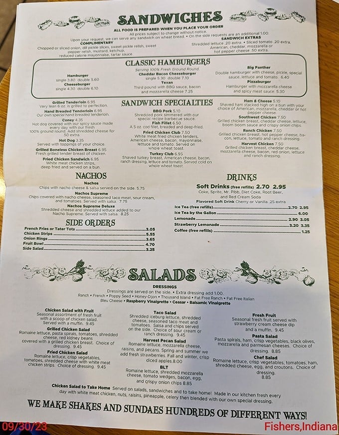 The menu reads like a novel with a happy ending – hundreds of ice cream combinations waiting to be discovered after you've tackled those hearty sandwiches. 