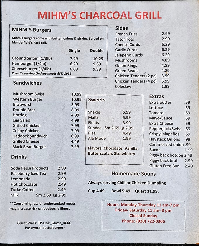 A menu that doesn't need fancy fonts or pretentious descriptions—just honest food at honest prices that'll make both your stomach and wallet happy.