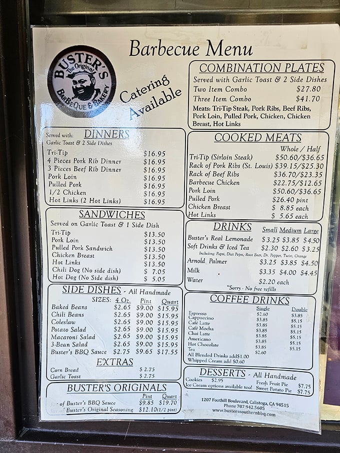This menu isn't just a list of options – it's a roadmap to happiness. Study it like you're cramming for the most delicious exam of your life.