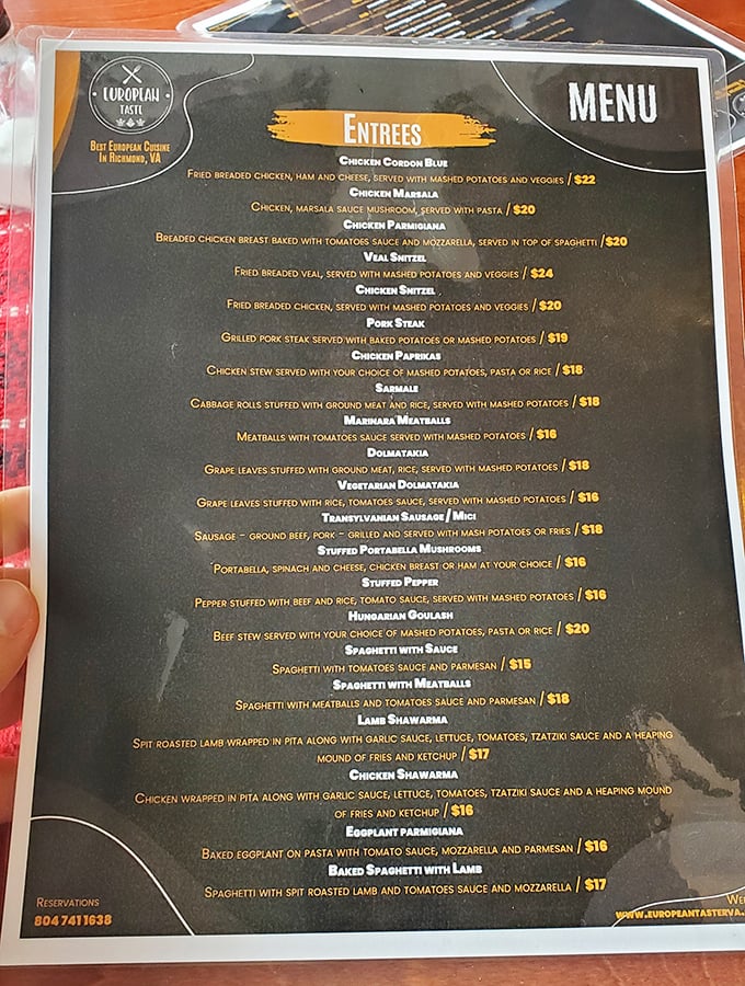 The menu reads like a passport to Eastern Europe. Each dish promises a journey without the jet lag or currency exchange fees.