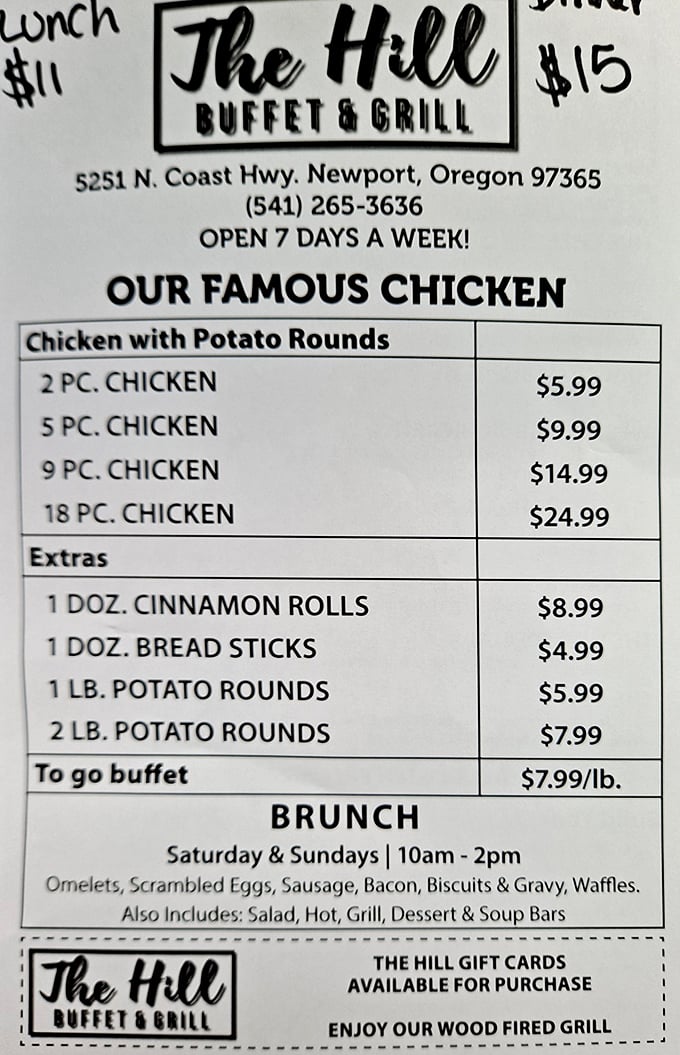 The menu board tells the story—this place isn't trying to reinvent dining; it's perfecting the classics people actually want to eat.