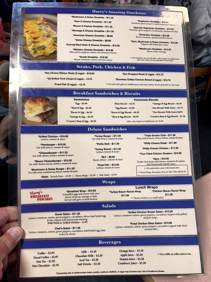 A menu that reads like a breakfast lover's diary – every page filled with delicious possibilities.