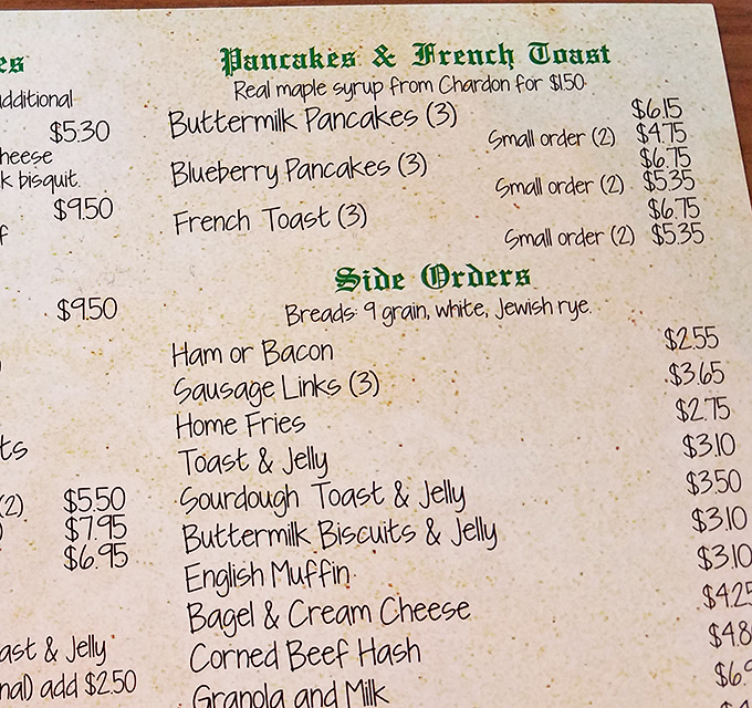 A menu that doesn't need fancy fonts or pretentious descriptions – just honest food that speaks for itself.