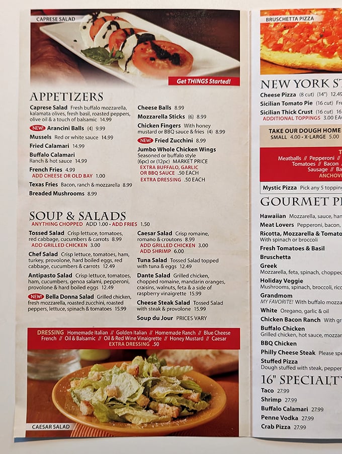 A menu that doesn't mess around—from arancini balls to Sicilian pies, this is Italian-American comfort food that means business.