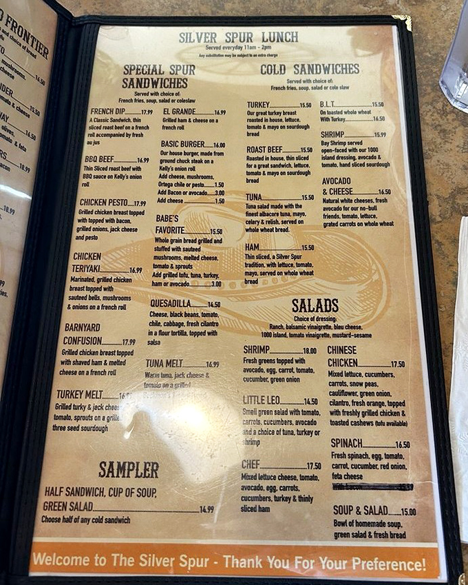A menu that doesn't need fancy fonts or pretentious descriptions—just honest food that makes decision-making the hardest part of your meal.