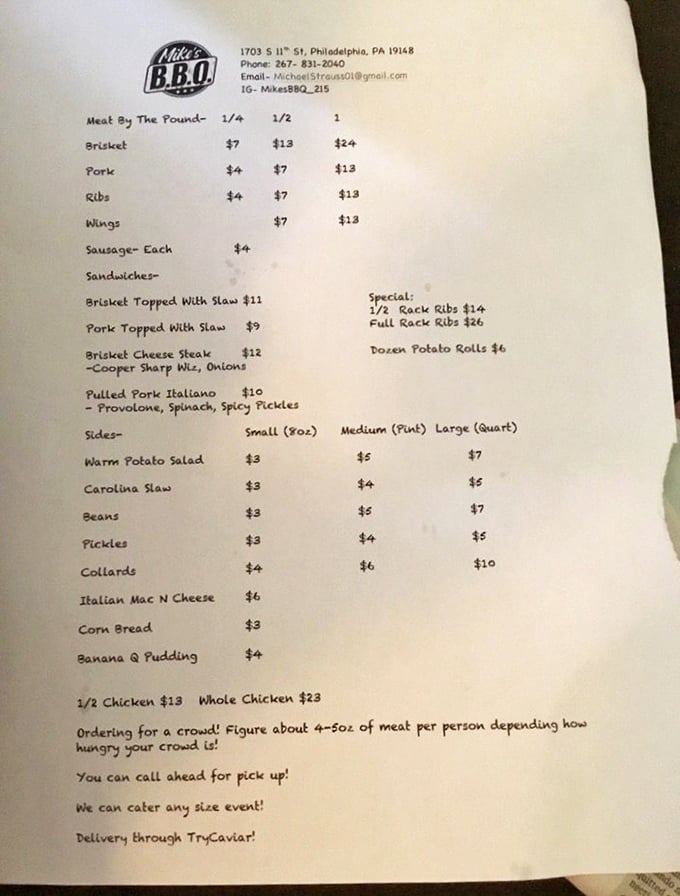 A menu that cuts to the chase: meat by the pound, sandwiches that demand two hands, and sides that refuse to be afterthoughts.