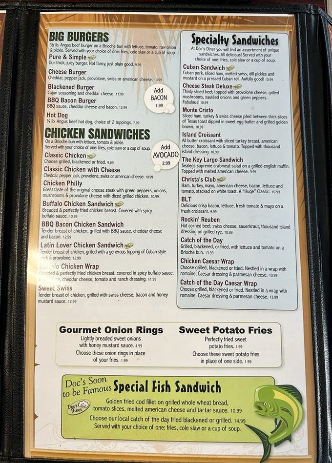 The menu reads like a love letter to comfort food classics. Decision paralysis has never been so delicious.