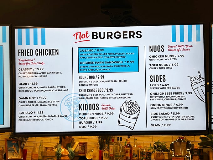 That menu board's like a greatest hits album – every track's a banger, no skippable songs in sight.