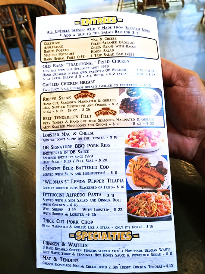 A menu that reads like a love letter to comfort food classics—where decisions become deliciously difficult and calories cease to exist.