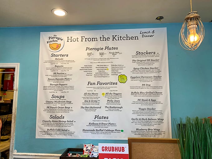 Sometimes the best menus are the ones that don't need fancy fonts – just honest food described plainly.